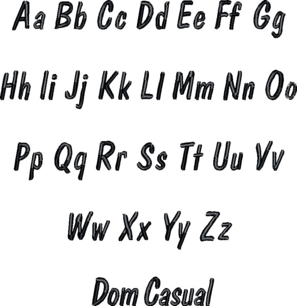 Dom Casual Font - Text Gallery - Jan de Luz Linens
